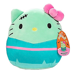 Squishmallows 8" Hello Kitty FrankenKitty- Officially Licensed Kellytoy Halloween Sanrio Plush - Collectible Soft & Squishy Stuffed Animal Toy - Add to Your Squad - Gift for Kids, Girls & Boys- 8 Inch