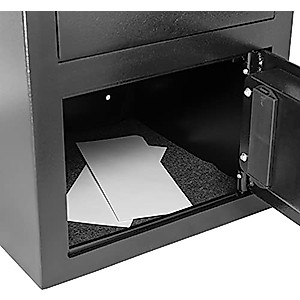 Barska AX11932 Standard Keypad Security Depository Drop Safe 0.72 Cubic Ft,Black