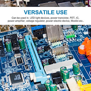 uxcell 5 Pcs Aluminum Heat Sink, Silver Tone Aluminium Radiator Heatsink Cooling Fins Cooler for Led Amplifier Transistor IC Module, 100x25x10mm/4 x1 x0.4