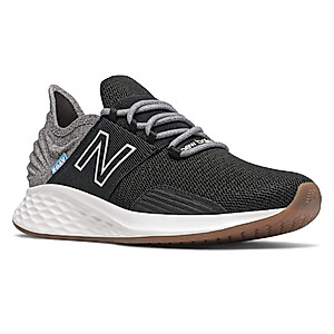New Balance Women's Fresh Foam Roav V1 Sneaker, Black/Light Aluminum, 6.5 W US