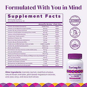 BariMelts Post-Bariatric Surgery Immunity Pack Bundle - Multivitamin with Iron, Calcium Citrate, and Vitamin D3