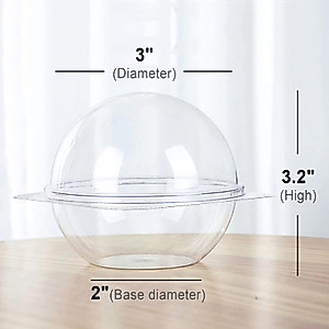 Cocoa Bomb Boxes Spherical Chocolate Bomb Package Box Small Cupcake Box 50 Pack