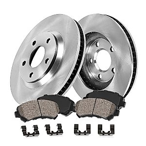 Callahan Brake Parts Brake Kit for INFINITI JX35 2013, INFINITI QX60 2014-2020, Nissan Murano 2015-2024, Nissan Pathfinder 2013-2020 Front Replacement Brake Rotors with Ceramic Brake Pads EBYK033671