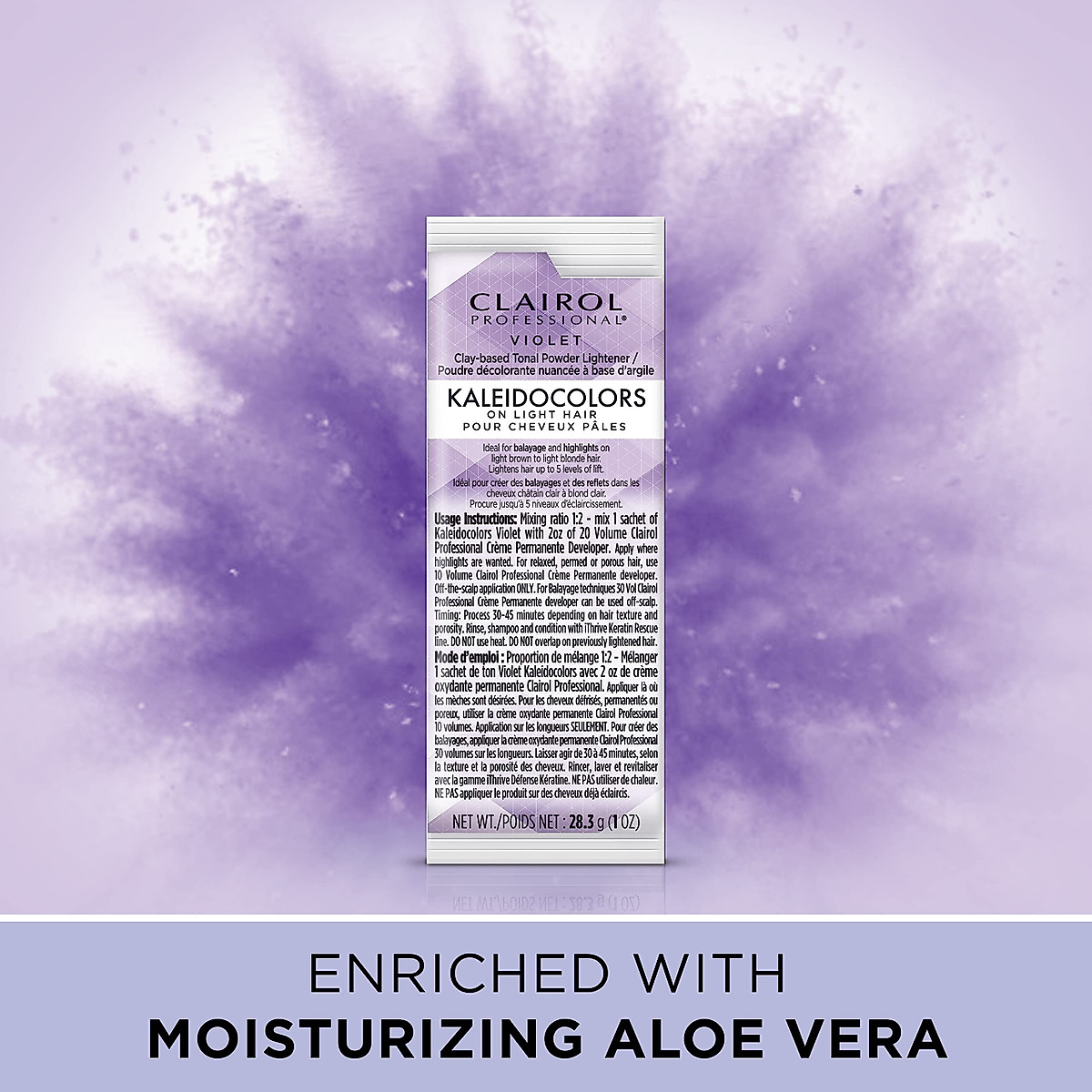 Clairol Professional Kaleidocolors, Violet, 1 oz. Hair Lightener for Light Hair