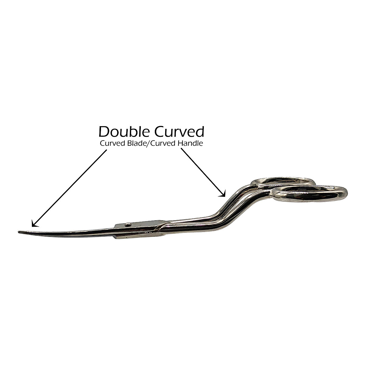 Ultima 6 Inch Embroidery & Applique Scissors – Drop Forged Carbon Steel Embroidery Sheers, Double Curved, Chrome Plated & Made in Italy