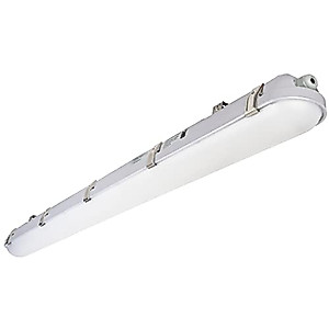 DAKASON 4FT LED Vapor Tight Light 60W 6600lm (120W Eq.), Waterproof LED Outdoor Shop Light 5000K IP65 100-277V LED Vapor Proof Fixture for Parking Garage Car Wash Warehouse UL Listed