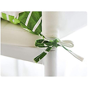 Set of 6 Dining Chair Seat Cover, Chair Pads Square Cotton Chair Cushion with Ties Polyeste Classic Design Thicken Soft 16" x 16" for Office, Desk, Dining, Living Room Chairs