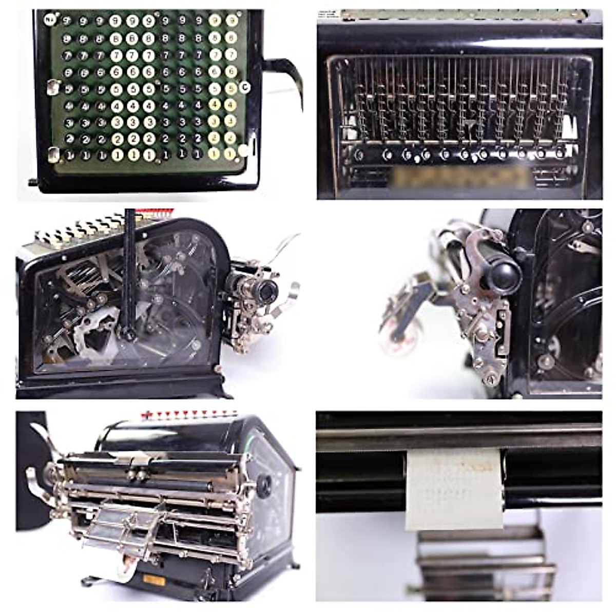 Amdsoc Hand Crank Mechanical Calculator - Antique Large Cash Register - Can be Used Normally - 355550CM