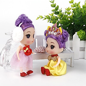 Pinkiwine 6 Pack Jumbo Easter Eggs with Doll Toys Inside for Kids Girls Boys Toddlers Easter Basket Stuffers Gifts Fillers Party Favors