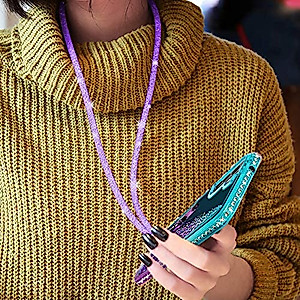 Silverback for Galaxy S21 FE 5G Case, Moving Liquid Holographic Sparkle Glitter Case with Kickstand, Bling Diamond Bumper Ring Slim Samsung S21 Fe Case for Girls Women - Purple