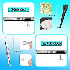 Mobile Phone Dustproof Net Stickers Speaker Mesh Anti Dust Proof Adhesive Dust Sticker Universal Protect The Phone Trumpet Dustproof Net Accessories Gift Tweezers and Mobile Phone Cleaning Brush