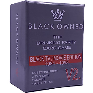 Black Owned | Black Movie & TV Show Trivia Drinking Card Game Bundle Pack | 6 Movies & 6 TV Shows | Urban Adult Party Night Fun
