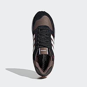 adidas Men's Run 80s Sneaker, Earth Strata/White/Bright Red, 8.5