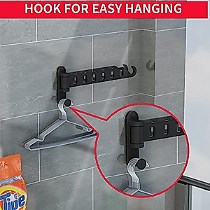 JOOM Laundry Drying Rack Wall Mounted Clothes Drying Rack Clothes Hanger Black