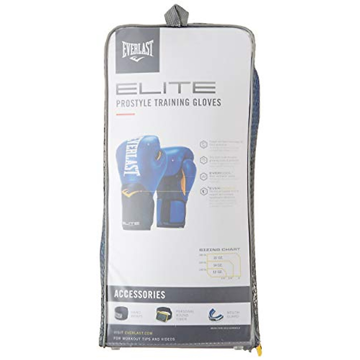 Everlast Elite Pro Style Training Gloves, Blue, 16 oz