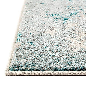 Unique Loom Positano Collection Coastal Modern Turtles Beige Area Rug (5' x 8')