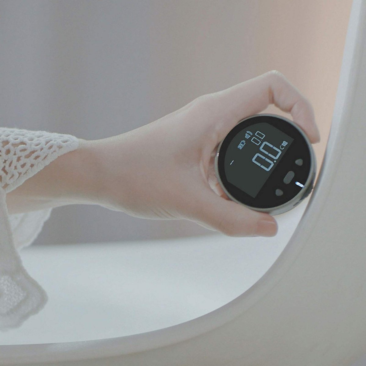 LEFUYAN Electronic Tape Measure with LCD Display Digital Ruler Type-C Rechargeable Length Measuring Tool for Flat Curved