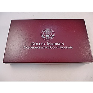 1999 Dolley Madison Silver Dollars Two Piece Set Proof and Uncirculated Gem Uncirculated