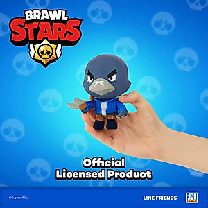 P.M.I. Brawl Stars Action Figure | Crow Figure | 4.5-Inch-Tall Collectibles | Brawl Stars Toy Figurine| Ofically Licensed Toys, Supercell, Gift for Video Gamer - Articulated Figure