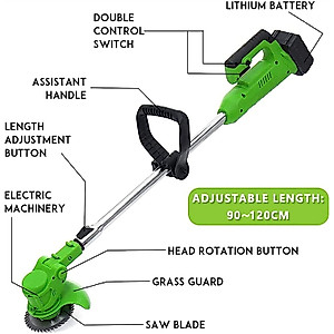 Handheld String Trimmer Cordless Sweeper Handheld Portable Lawn Mower Agricultural Household Cordless Weeder
