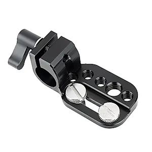 NICEYRIG Mini Mounting Plate with 15mm Rod Clamp for Monitor EVF Transmitter Receiver to 15mm Rod - 166