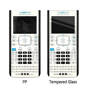 [2 Pack] Tempered Glass Screen Protector, for TI-nspire CX II Graphing Calculator [9H Hardness] 0.33 mm Thick, Impact and Scratch Protection