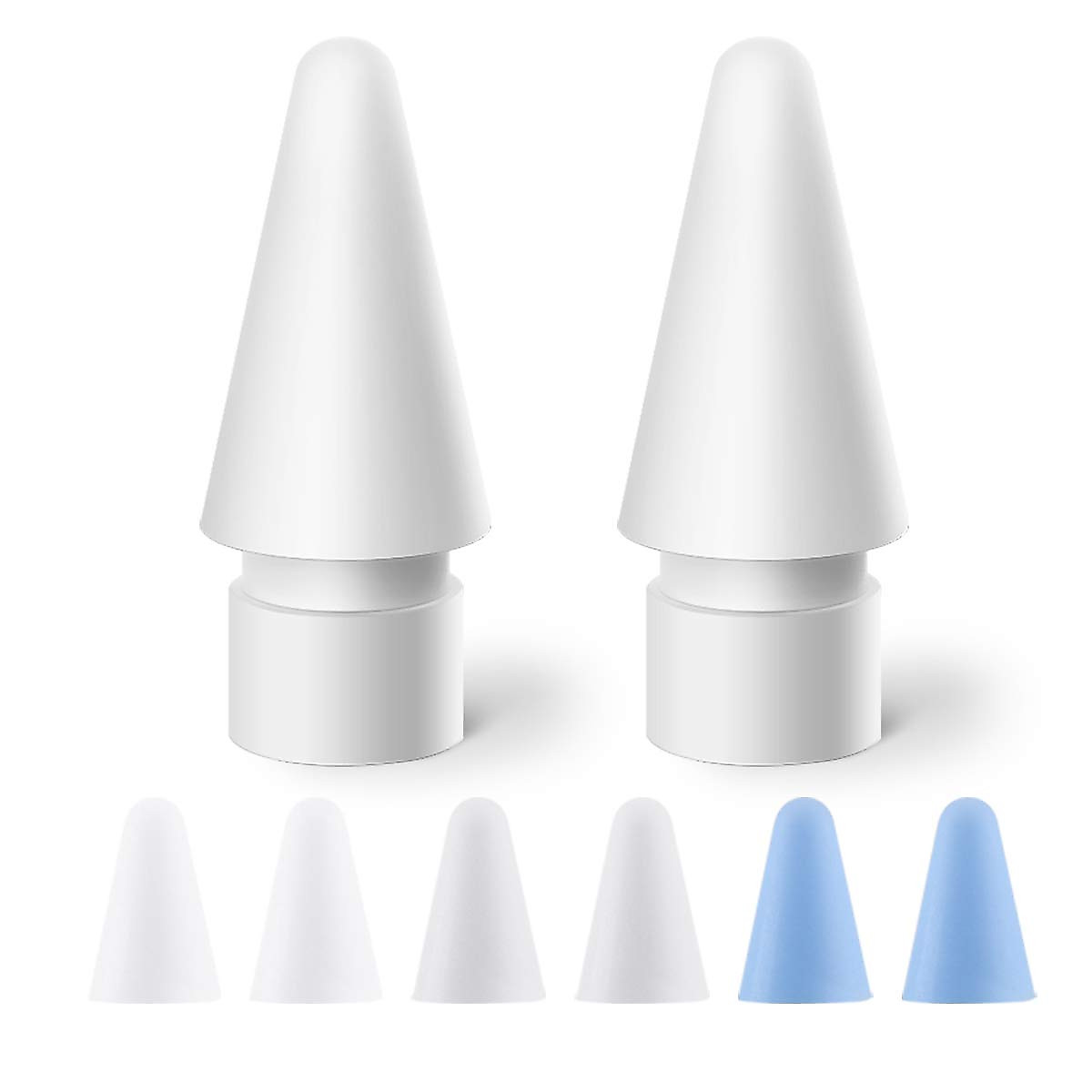 Tips Replacement Compatible with Apple Pencil 1st Gen & 2nd Generation, Pen Nibs for iPad Pro (2 Pack)