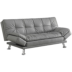 Coaster Home Furnishings Dilleston Tufted Back Upholstered Sofa Bed Grey