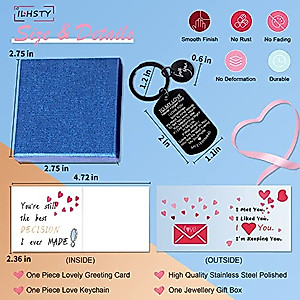 To My Love Anniversary Keychain for her him, Valentines Anniversary Birthday Meaningful Gifts for Boyfriend Girlfriend Husband Wife. Greeting Card Love Keyring for Men Women Lover Soulmate3