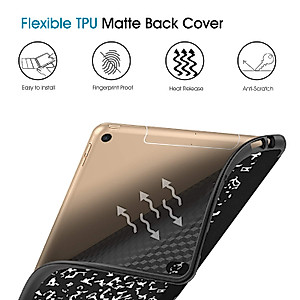 Fintie SlimShell Case for iPad Air 3rd Gen 10.5" 2019 / iPad Pro 10.5 Inch 2017 with Built-in Pencil Holder - Lightweight Smart Stand Soft TPU Back Cover, Auto Wake/Sleep (Composition Book)