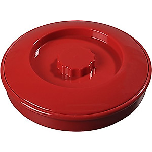 Carlisle FoodService Products 047505 Stackable Tortilla Server w/Lid, 7-1/4" / 2", Red