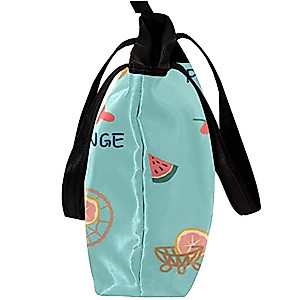 Tote Bag Women Satchel Bag Handbag Stylish Tote Handbag for Women Hobo Bag Fashion Crossbody Bag, fruit lemon pear orange papaya pitaya