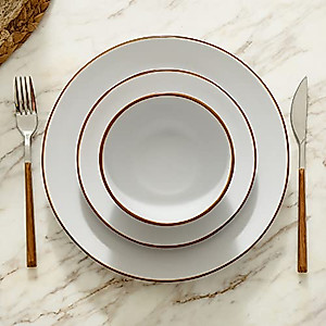 Stone Lain Brasa 16-Piece Dinnerware Set Stoneware, White, 16-Piece Service for 4