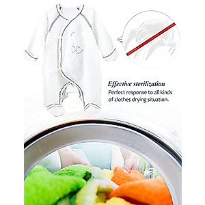 Sentern Compact Portable Laundry Dryer - 9LBS Capacity Portable Front Load Clothes Dryer 1400W Power with 4 Drying Modes, Stainless Steel Tub for Apartment