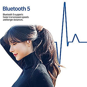 Summonerbuds NABI Pink Bluetooth 5.0 True Wireless Earbuds IPX5 Waterproof, in-Ear Earphones with Microphone, Wireless Chargable