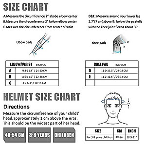 LANOVAGEAR Kids Helmet Knee Pads Ages 2-8, Adjustable Toddler Bike Helmet Knee Elbow Wrist Pads for Skating Scooter Roller Skates Cycling Bicycle