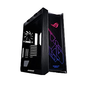 Asus ROG Strix Helios GX601 RGB Mid-Tower Computer Case for up to EATX Motherboards with USB 3.1 Front Panel, Smoked Tempered Glass, Brushed Aluminum and Steel Construction, and Four Case Fans, Black