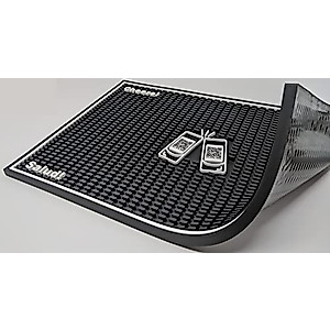 Tequixtum iM@t Bar Spill Mat for Countertop, AI in Your Home Bar with Bartend-AI, Your Own Bartender Assistant! & Cheer Up Spinning The Drink-Roulette on Your Phone/Tablet Scanning QRC Printed on Mat