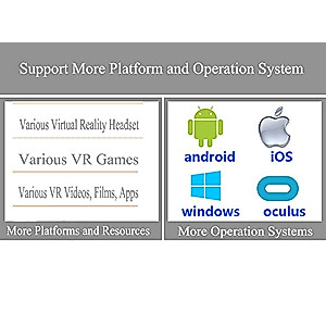 VR Remote Controller Gamepad Bluetooth Control VR Video, Game, Selfie, Flip E-Book/PPT/Nook Page, Mouse, in Virtual Reality Headset PC Tablet Laptop iPhone Smart Phone