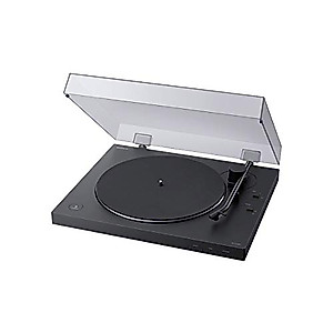 Sony PS-LX310BT Belt Drive Turntable: Fully Automatic Wireless Vinyl Record Player with Bluetooth and USB Output Black