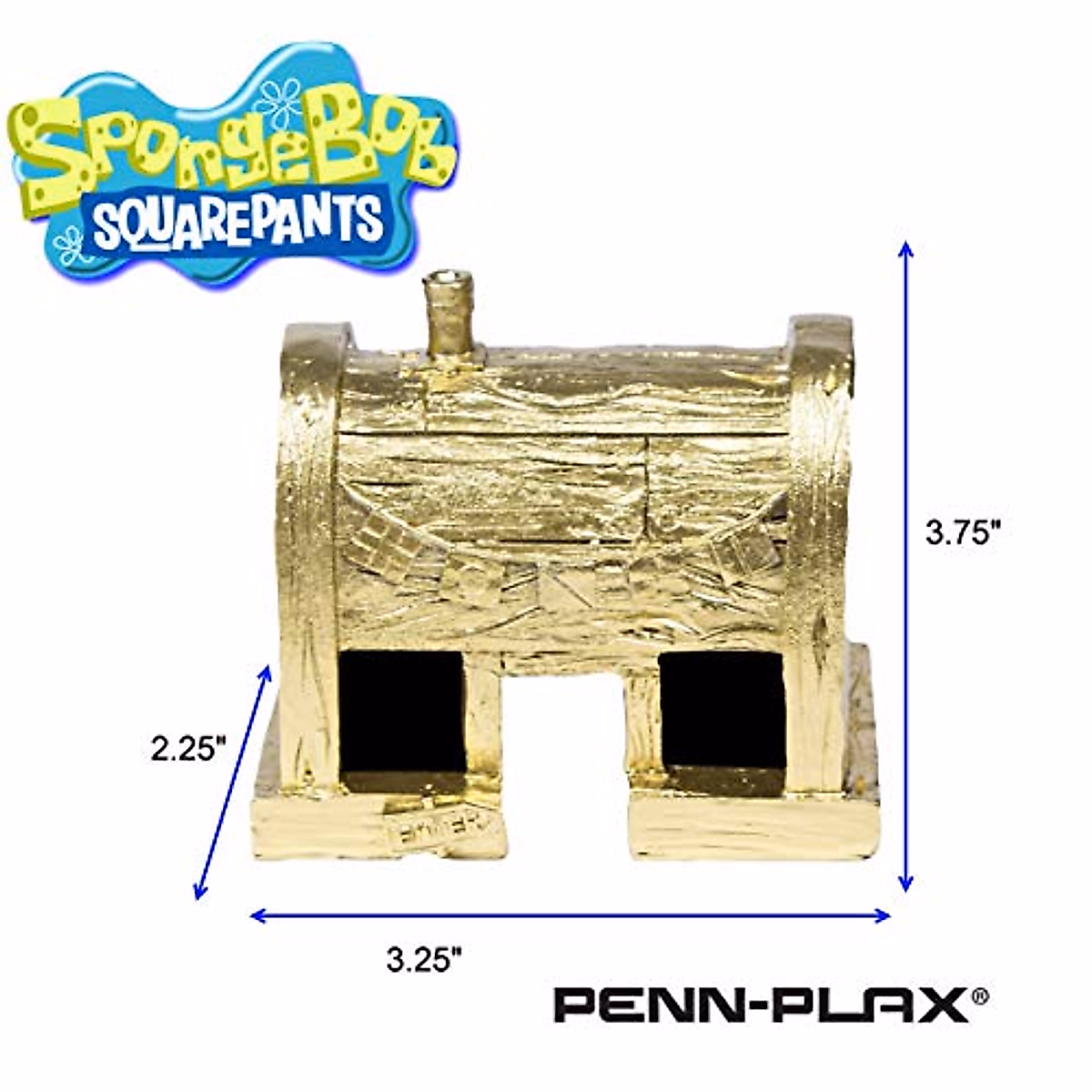 Penn-Plax Officially Licensed Spongebob Squarepants Krusty Krab Golden Edition Aquarium Ornament