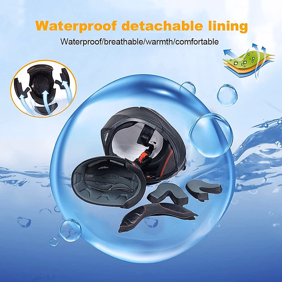 BFLAKWM Parent-Child Motorcycle Modular Full Face Helmet Flip up with Dual Visor Flip up Modular Motorcycle Helmet DOT Approved for Bike Scooter ATV UTV Skateboard Helmet aldultH,XL=58-60cm