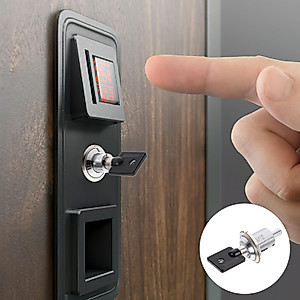 TEHAUX Vending Machine Lock Key, Tubular Cam Lock Soda Machine Lock Key Set Universal Snack Machine Lock Zinc Alloy Cam Lock with Key for Vending Machine Metal Tool Box (Random Style)