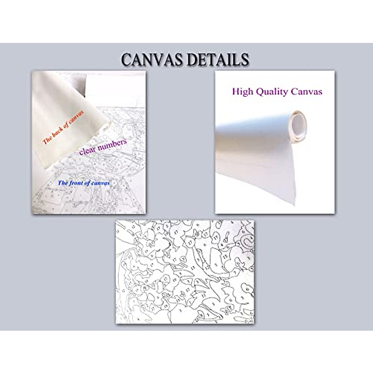 Art Knitting (12X24inch) Paint by Number for Adults Beginner Students Kids, Ideal Gift Choice for Birthday,Anniversary or Any Festival.DIY Acrylic for Room Decor- Blooming Flowers