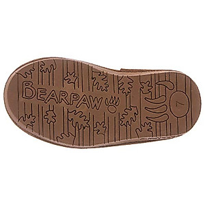 BEARPAW Baby Emma Zipper Mid Calf Boot, Hickory, 7 M US Toddler