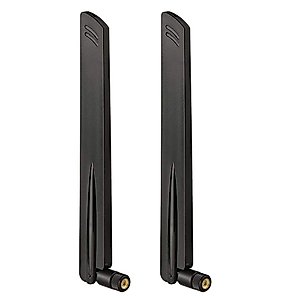 Eightwood 2.4GHz 5GHz WiFi Antenna Dual Band SMA Male Antenna (2-Pack) for Car Trailer Backup Cameras Wireless Security Cameras