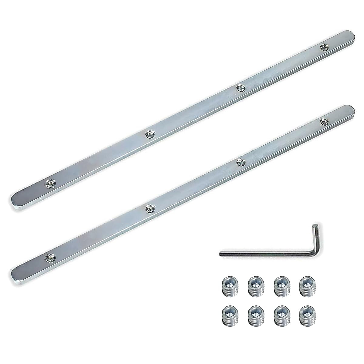 POWERTEC 71358 Track Saw Guide Rail Connector Set for Festool, Makita, DeWalt, and Triton | Pack of 2