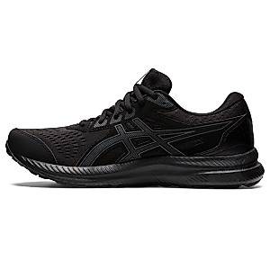 ASICS Men's Gel-Contend 8 Running Shoes, 9.5, Black/Carrier Grey