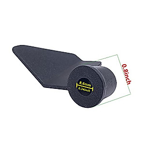 2 Pack Bread Maker Paddle, Non-stick Breadmaker Kneading Blade Part Mixing Paddle Replacement for Breadmaker Machine Kitchen Appliance Parts Stirring Paddle