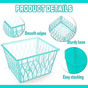 Esamploe 80 Pcs Berry Basket,Fruit Storage Containers for Fridge,Pint Sized Fruit Basket,Portable Plastic Berry Baskets,Cutout Design Berry Baskets for Fridge,Living Room,Farm and Crafts